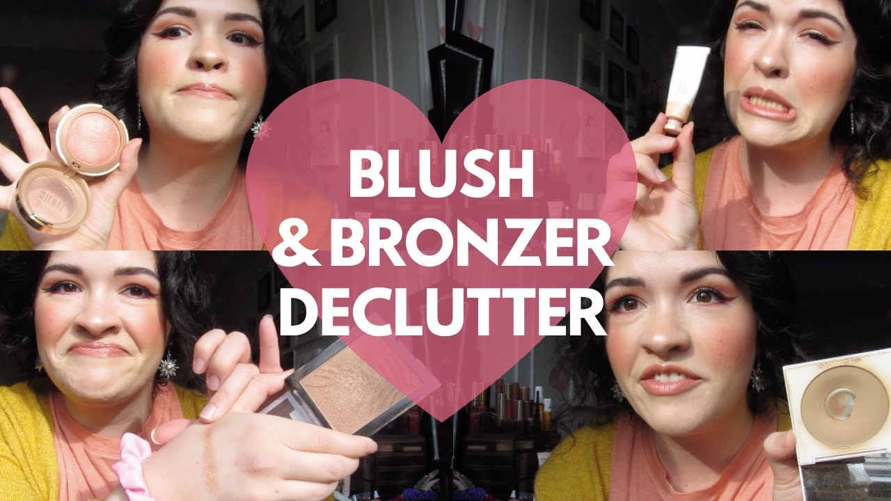 ORGANIZING MY MAKEUP COLLECTION pt. 4: Blush & Bronzer Declutter - YouTube