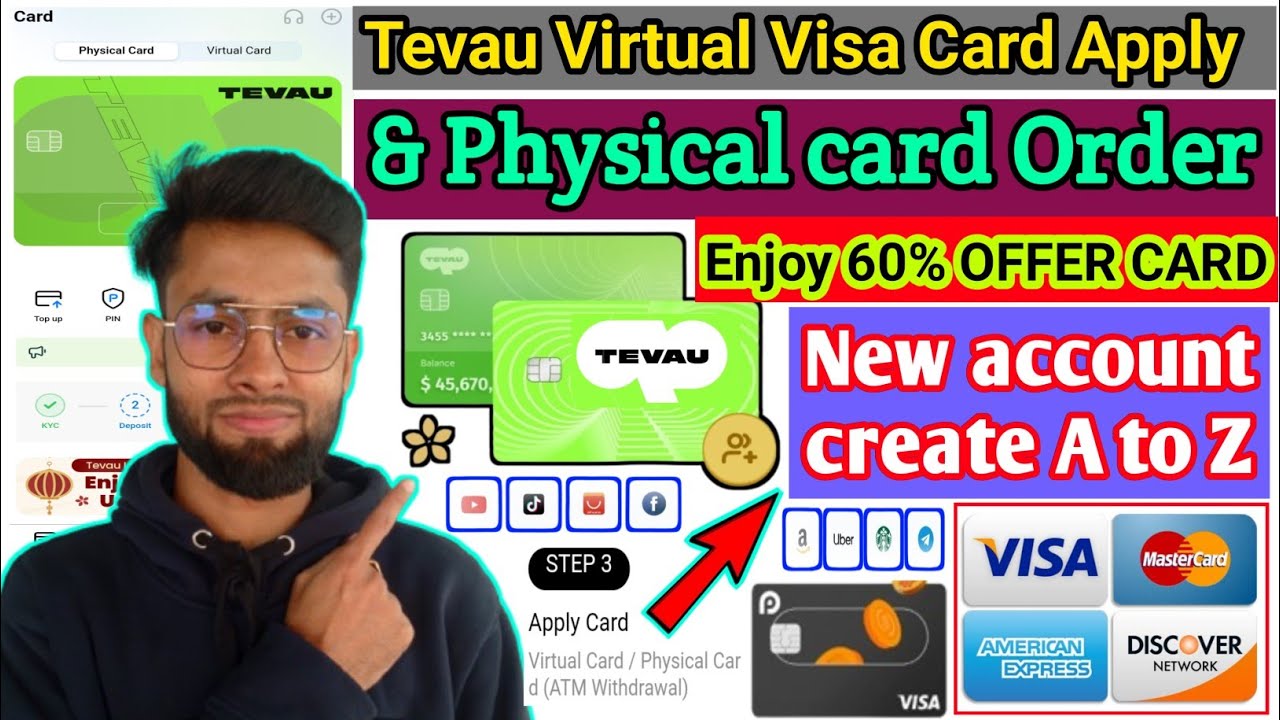 Tevau Virtual Visa card apply || 60% Promo code Offer || Fb Boost & ads ...