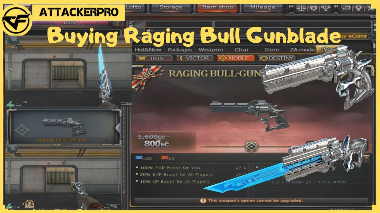 CROSSFIRE PH - BUYING VIP RAGING BULL GUN BLADE + Gameplay 2019 - YouTube
