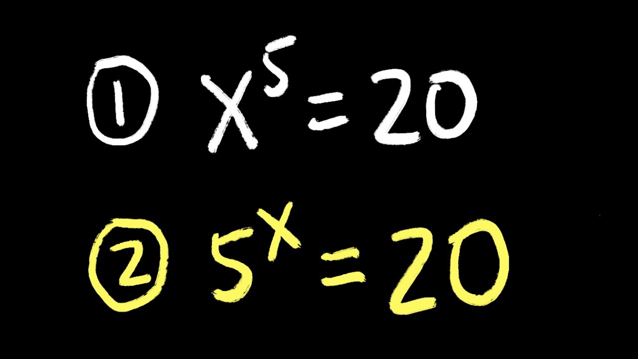 Solving X 5 20 Vs 5 x 20 Know The Difference YouTube