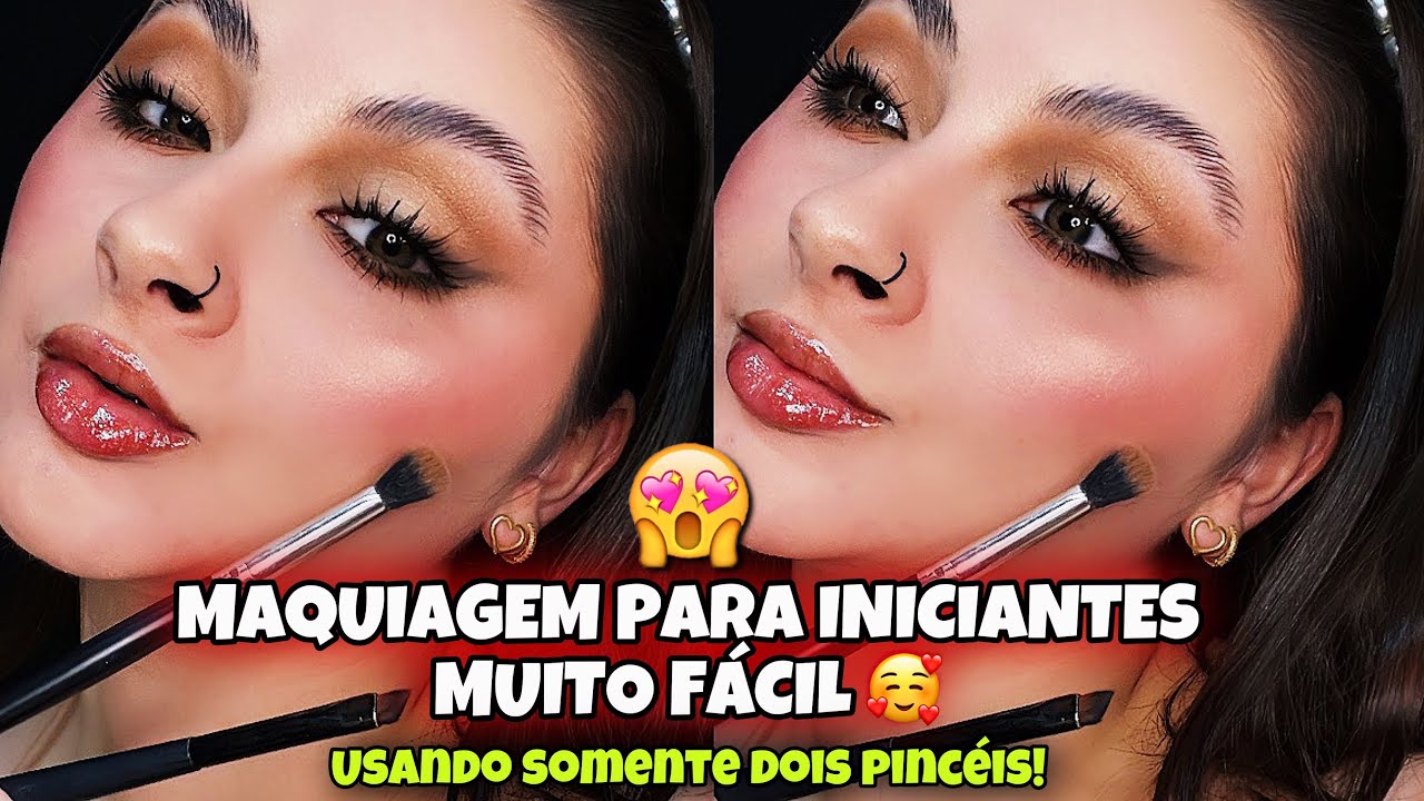 TUTORIAL COMPLETO MAQUIAGEM PARA INICIANTES MUITO FÁCIL - Maquiagem ...