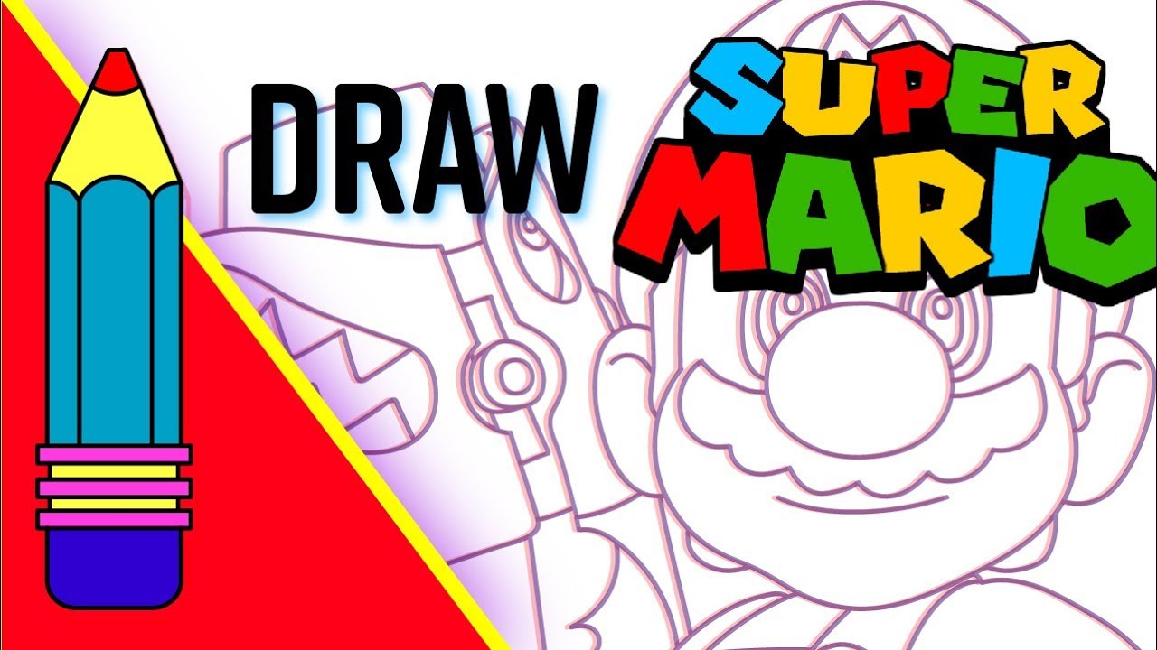 How to Draw Super Mario & Rabbid | Speed Drawing - YouTube