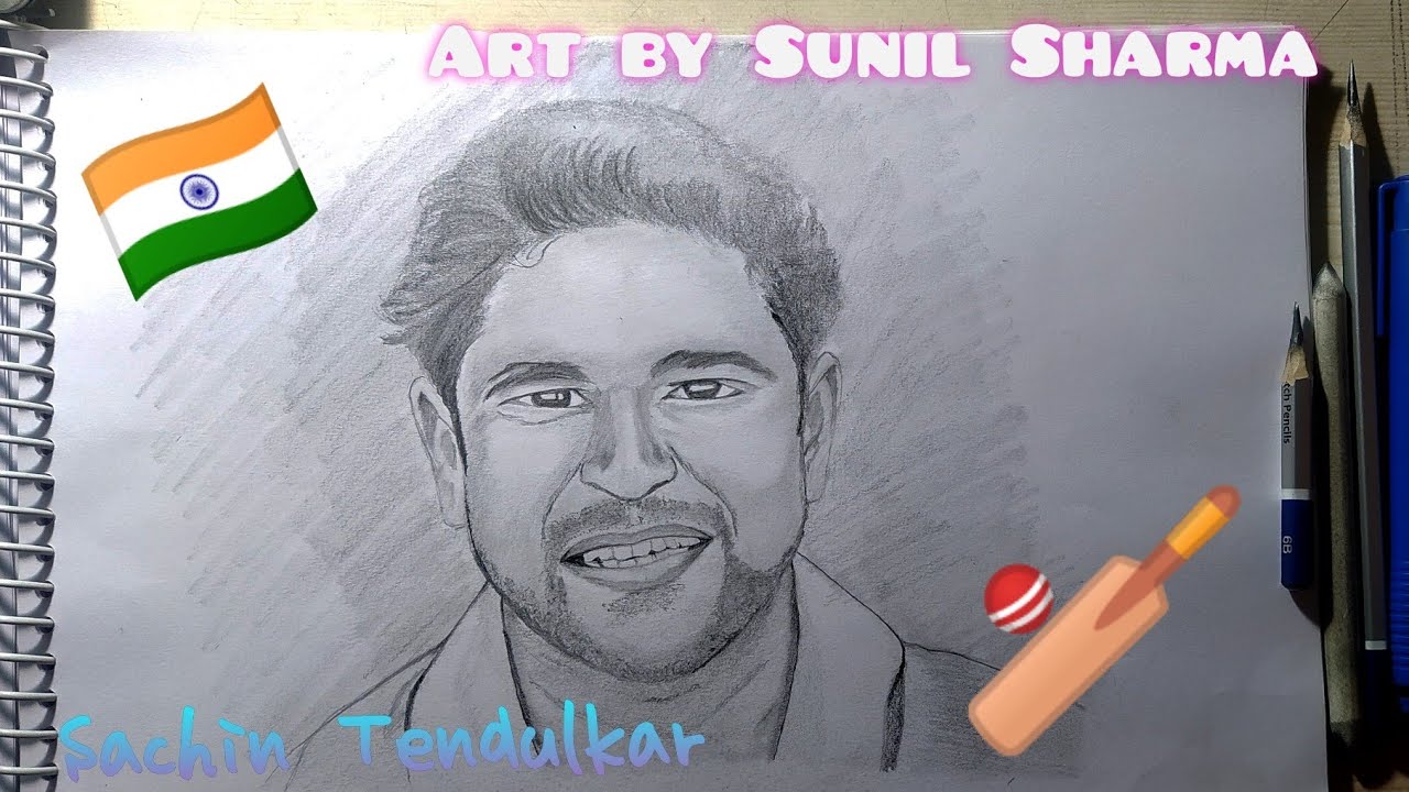 Sachin Tendulkar //how to draw sachin tendulkar//pencil sketch//art by ...