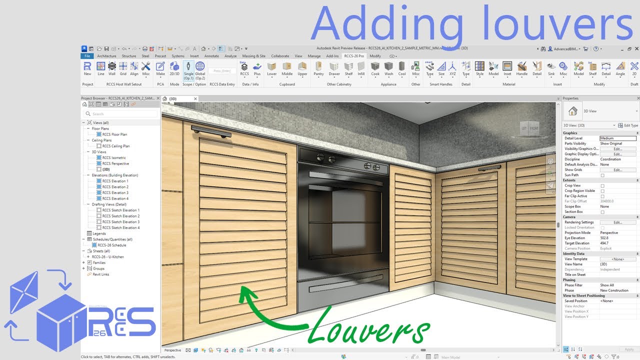 CUSTOM CASEWORK FOR REVIT - CABINETS for REVIT