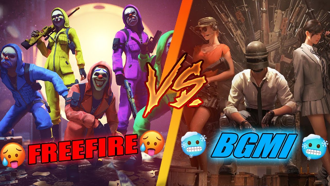Free Fire 🥵 VS BGMI 🥶 - YouTube
