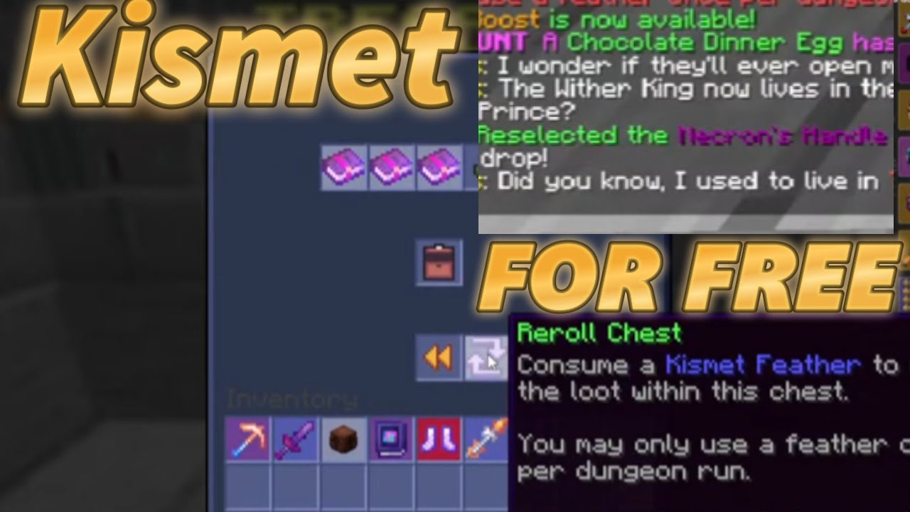 REROLL Dungeons CHESTS Without lose Kismets [HypixelSkyblock] - YouTube