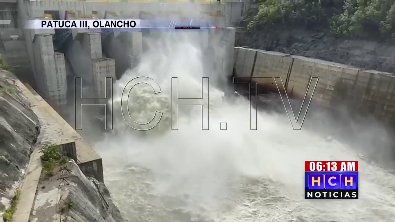 ¡Imponente! Rebalsa represa “Patuca III” en Olancho - YouTube