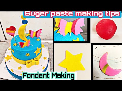 Suger paste recipe | Gum paste decoration| How to make Fondent Things ...
