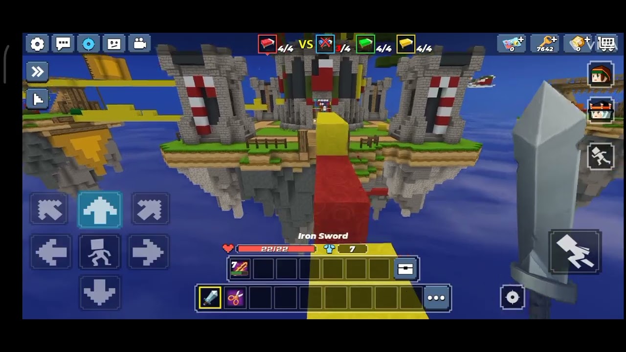 blockman go Bedwars playing 4vs4vs4vs4 - YouTube