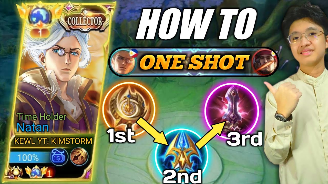TOP 1 GLOBAL NATAN REVEALS THE ONE-SHOT BUILD!🔥(SOLO MYTHIC RANK ...