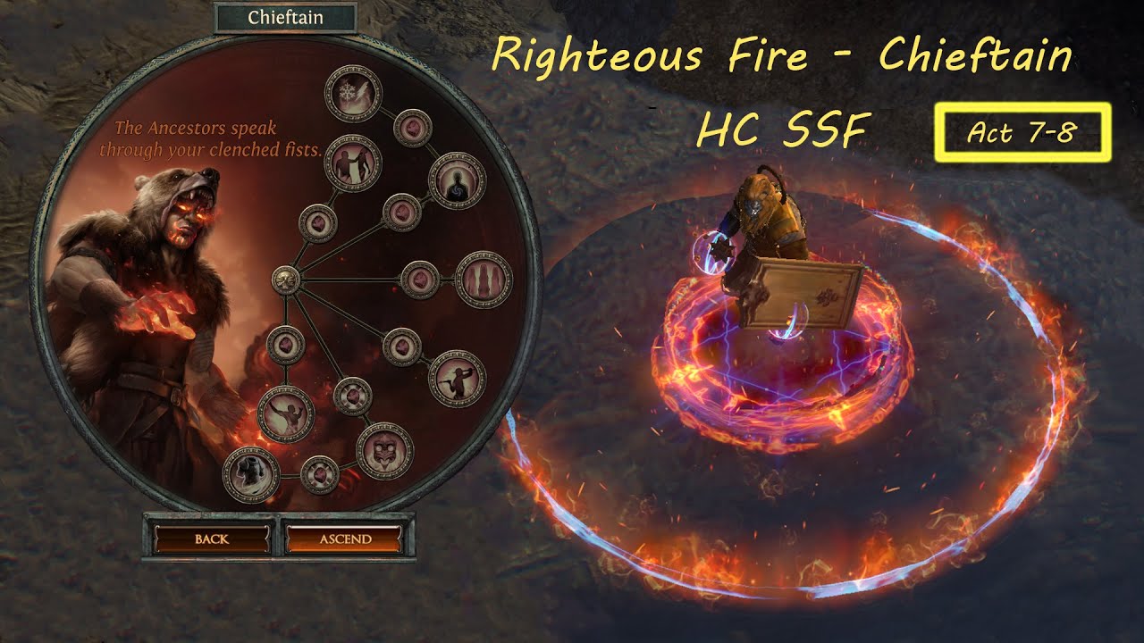 HC SSF 3.22 - RF chieftain - act 7 - 8 + Cruel Lab - POE - YouTube