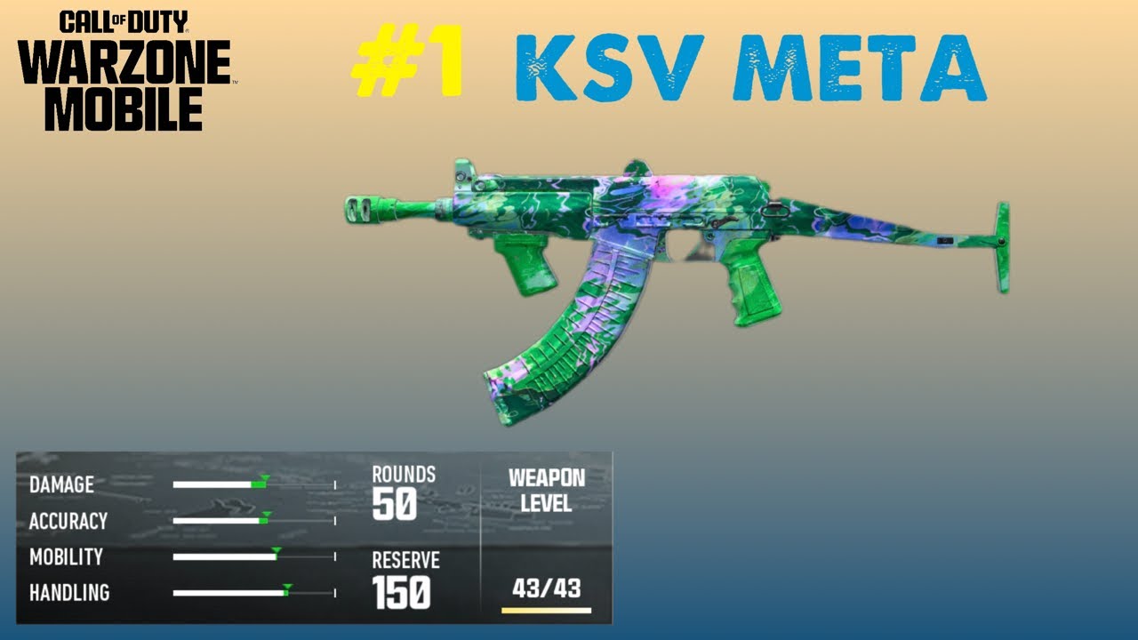 This SMG META in SEASON 2 WARZONE MOBILE ( best no recoil KSV class ...