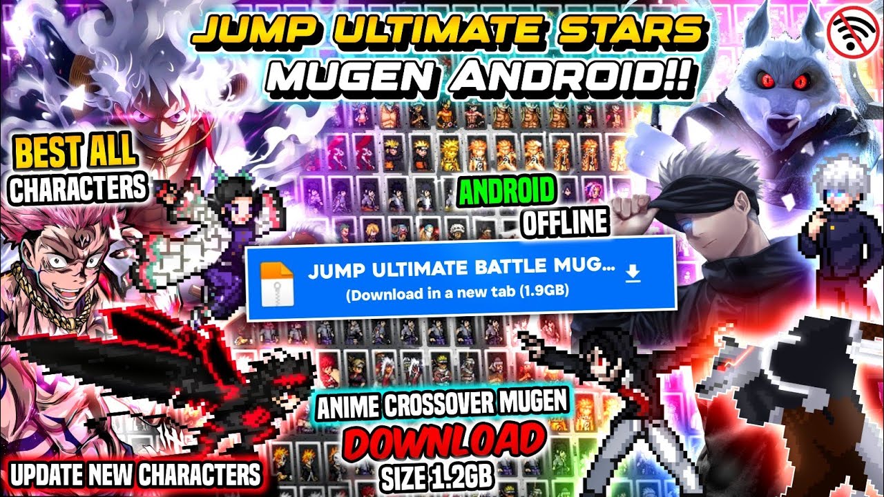 BEST‼️Anime Crossover Ultimate Mugen Android (Size 1.2GB) WATCH MODE ...