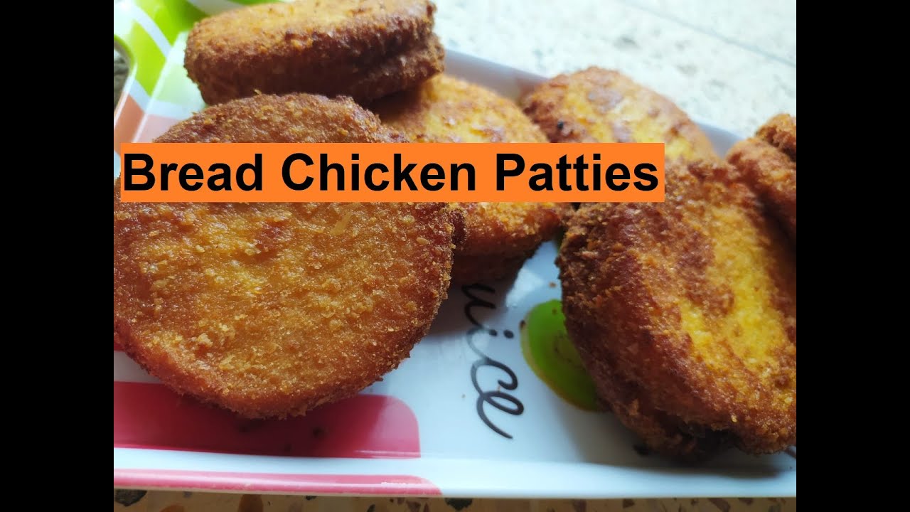 Breaded Chicken Patties | Bread Chicken Pates | Masala Home Recipe ...