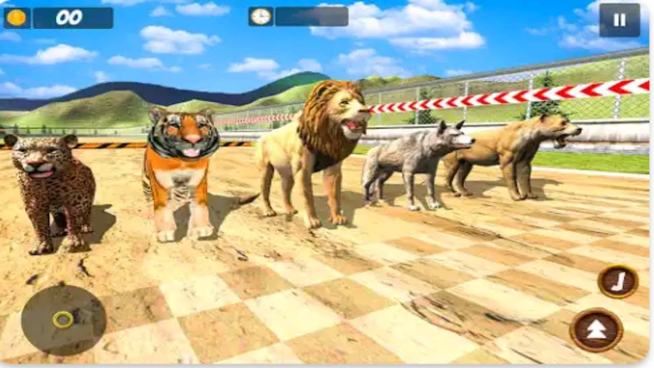 Animal Racing Stunts # Wild Animal Race # Animal Racing Track Game ...