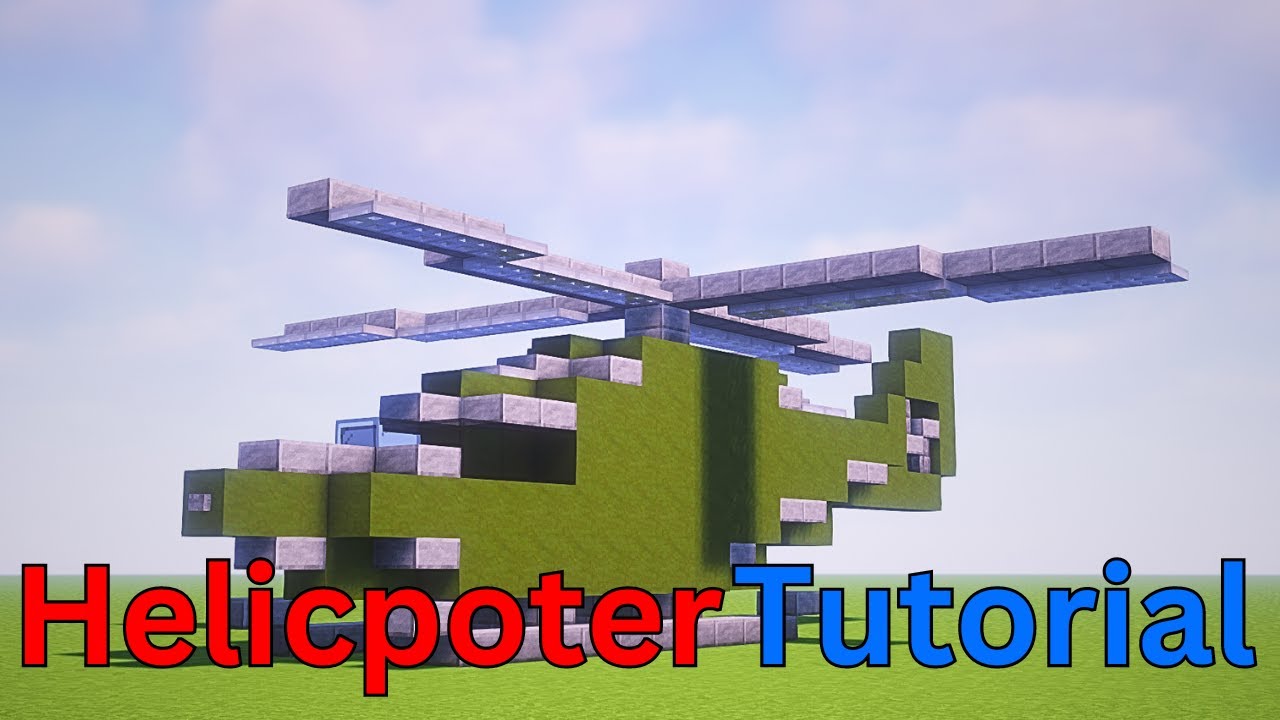 Minecraft Helicopter Tutorial - YouTube