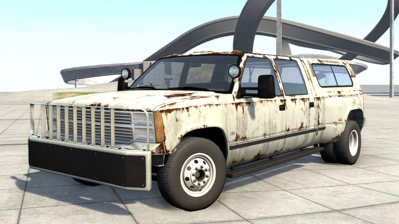 BeamNG Drive - Camper Shell Dually Suspension Test - YouTube