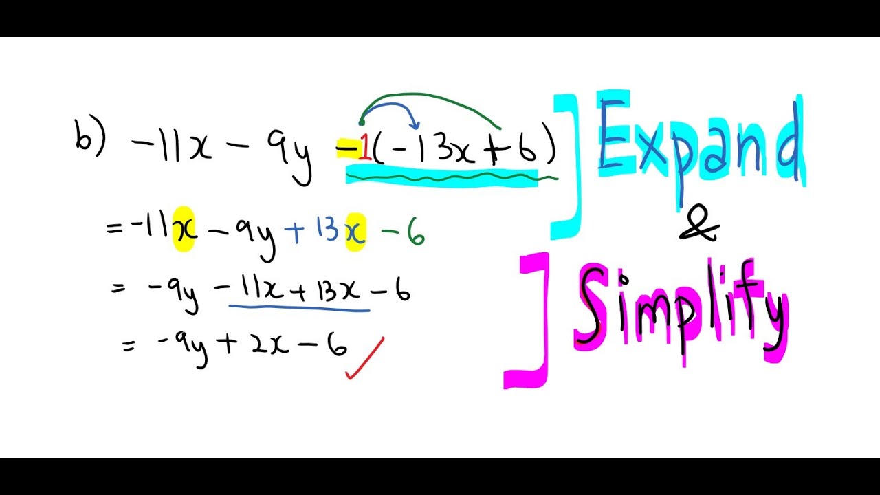2023 1E Basic Algebra 10 - Expand and Simplify - YouTube