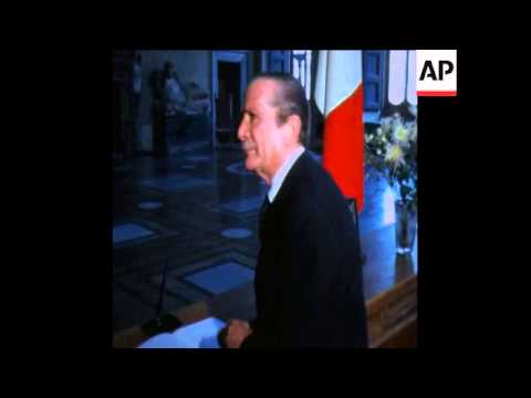 SYND 4-4-74 FUNERAL OF PRESIDENT POMPIDOU IN ORVILLIERS - YouTube