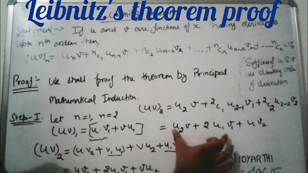 Leibnitz's theorem proof/Calculus/n'th derivative of uv functions by ...