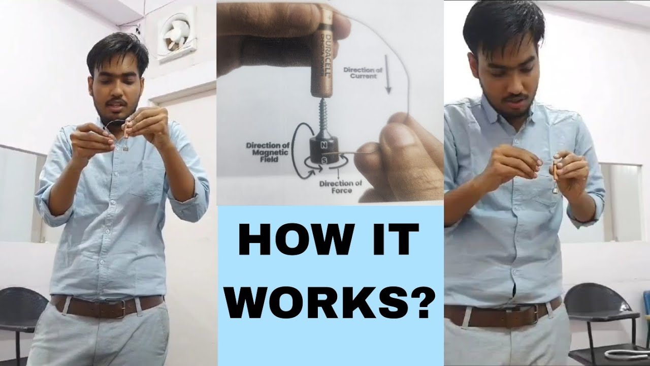 Lorentz Force Law Practical( Homopolar Motor who Convert Electrical ...