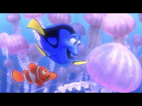 Finding Nemo Dory and Marlin in the jellyfish swarm