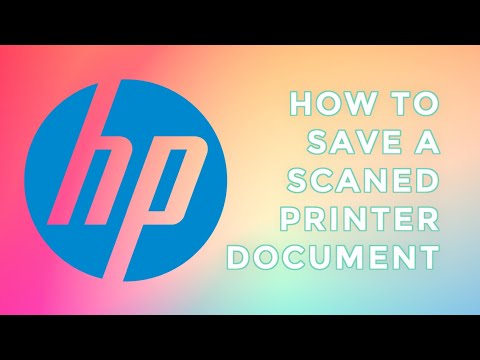 How to Save a Scanned File from your HP Printer to your Mobile Devise ...