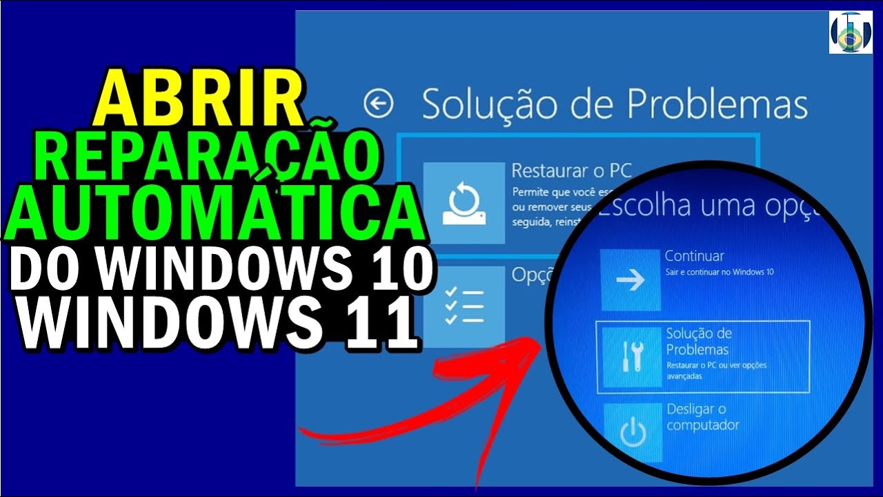 Como ABRIR a REPARAÇÃO do WINDOWS 10 e WIN 11 com apenas 1 TECLA ...