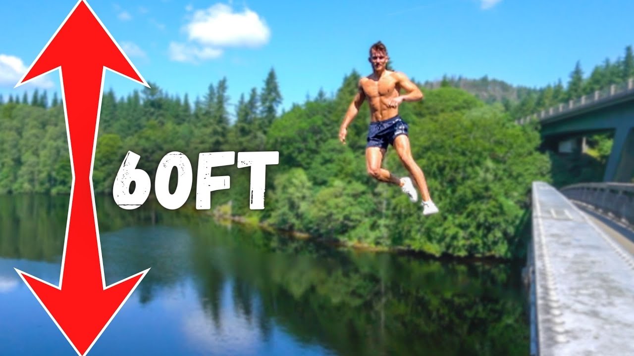 HUGE 60ft BRIDGE JUMPING FASKALLY BRIDGE SCOTLAND | Vlog *TW blood ...