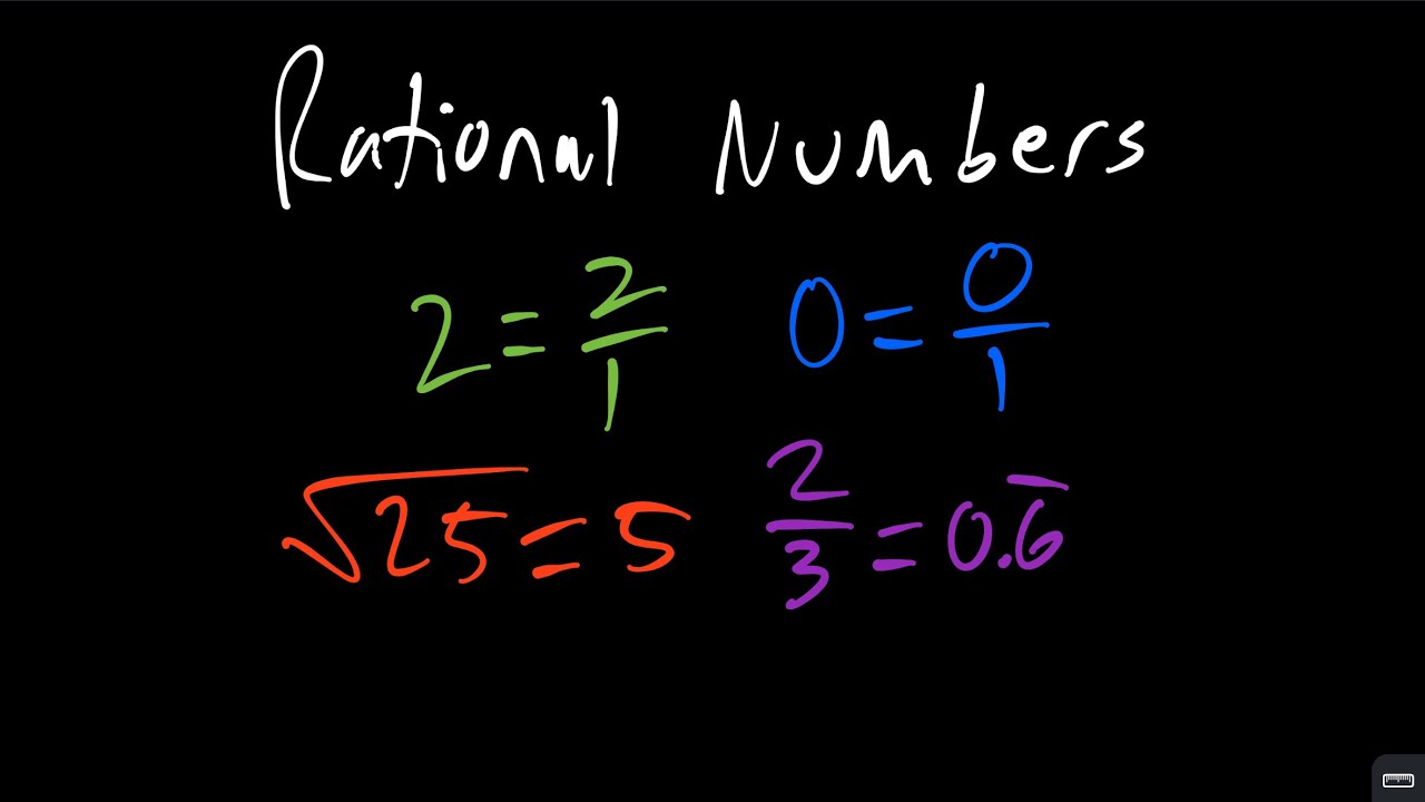Rational Numbers (Applied College Algebra) - YouTube