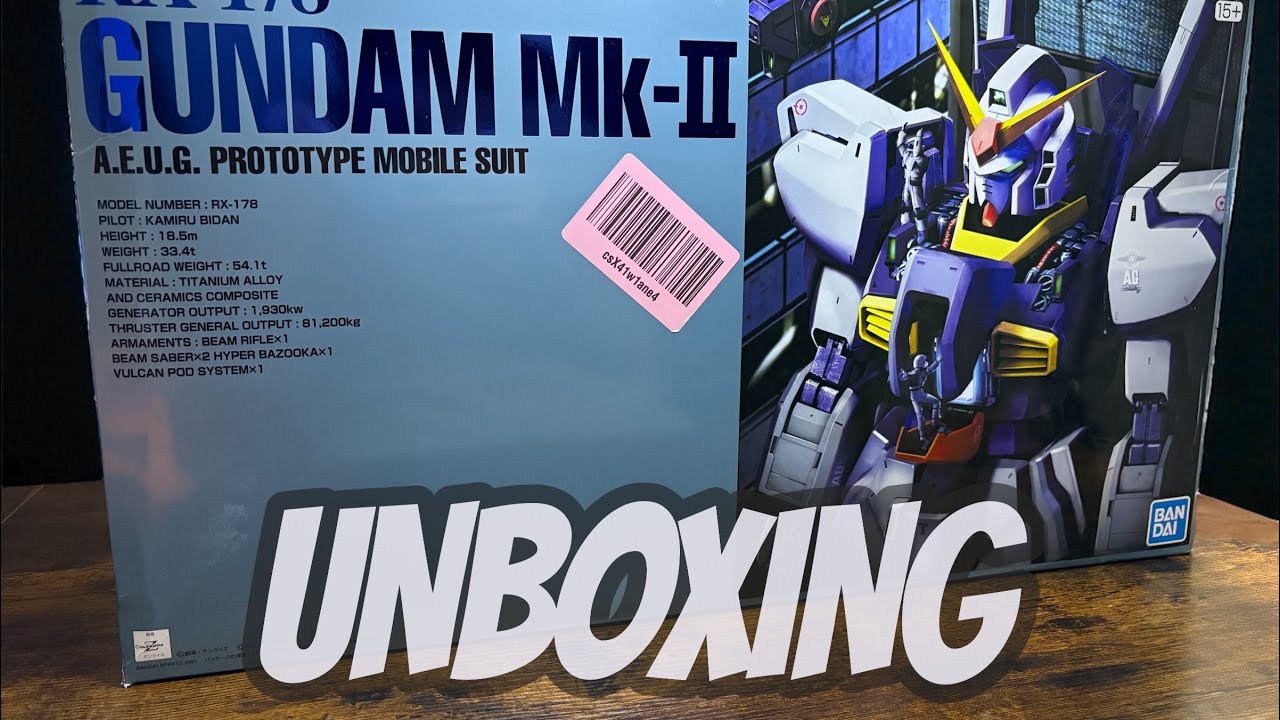 PG RX-178 GUNDAM MK II FULL UNBOXING - YouTube