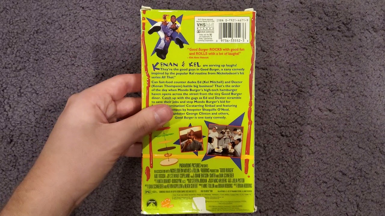 Good Burger (1997): VHS Review - YouTube