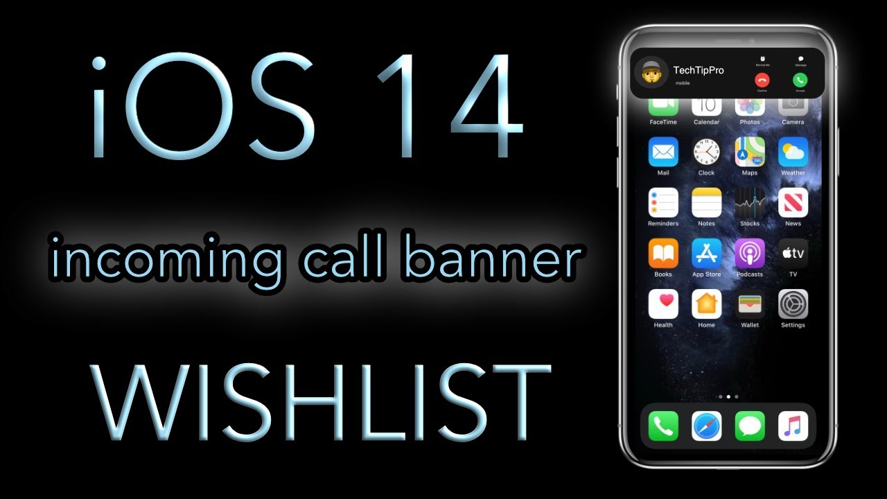 iOS 14 WISHLIST - INCOMING CALL BANNER - YouTube