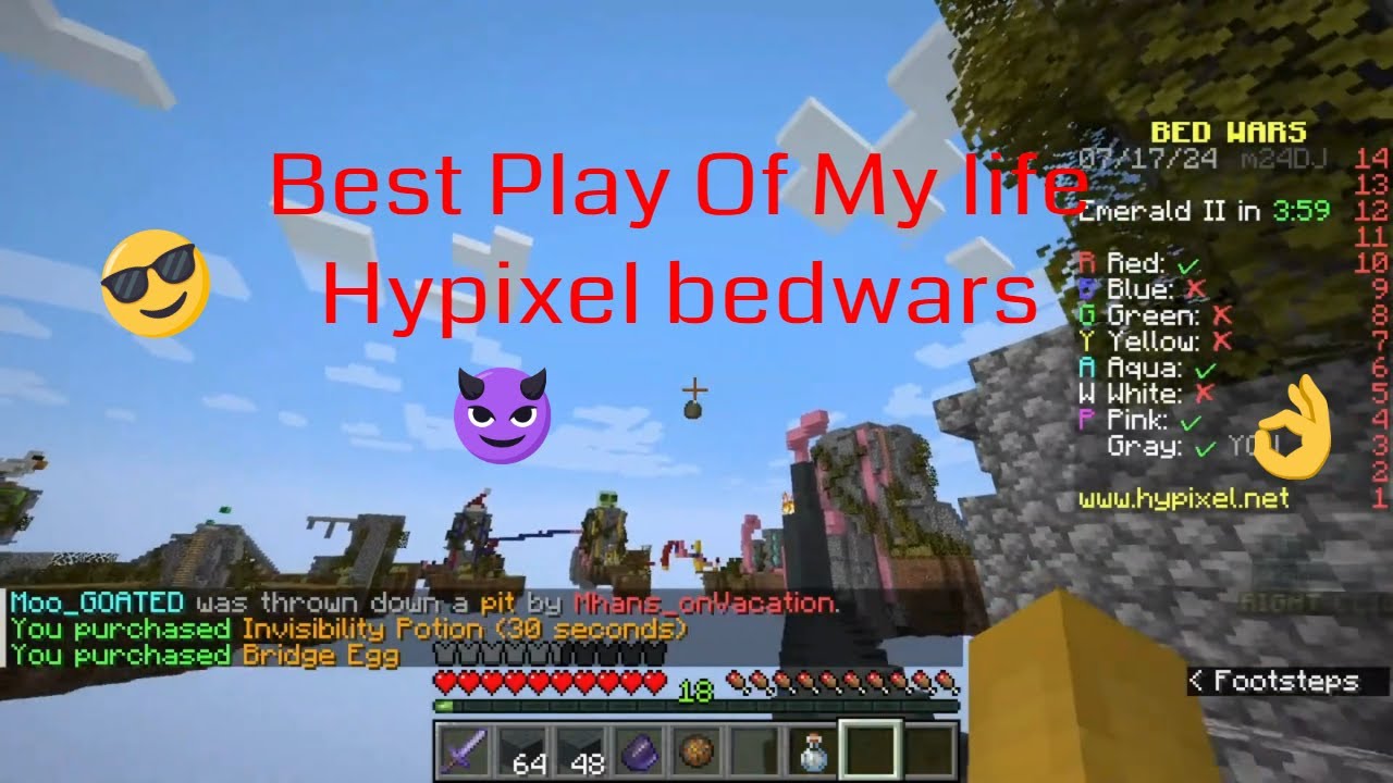 best bed break / save of my life #hypixel #bedwars #minecraft #hypixelbedwars - YouTube