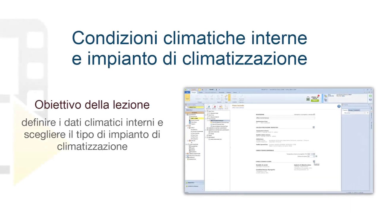 Tutorial TerMus - Condizioni climatiche interne e impianto di climatizzazione - ACCA software ...