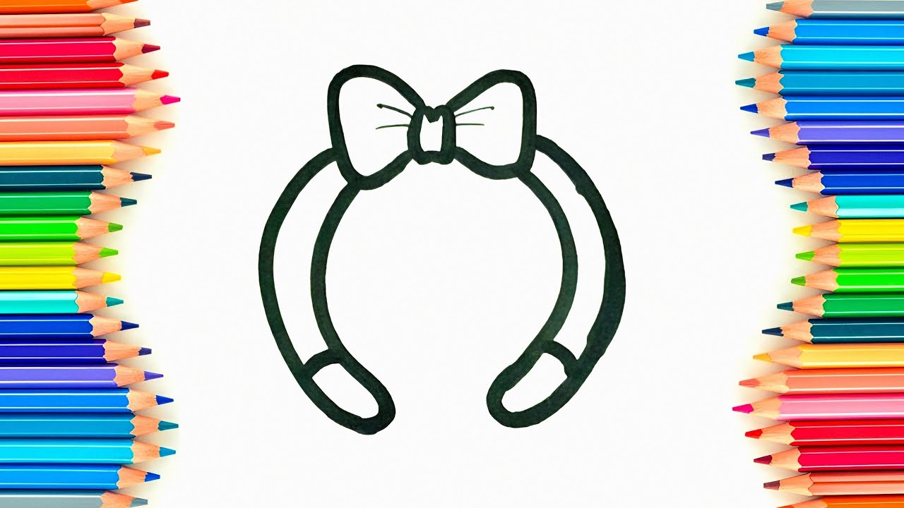 Easy and Beautiful Headband Drawing for Kids: Step-by-Step Guide - YouTube