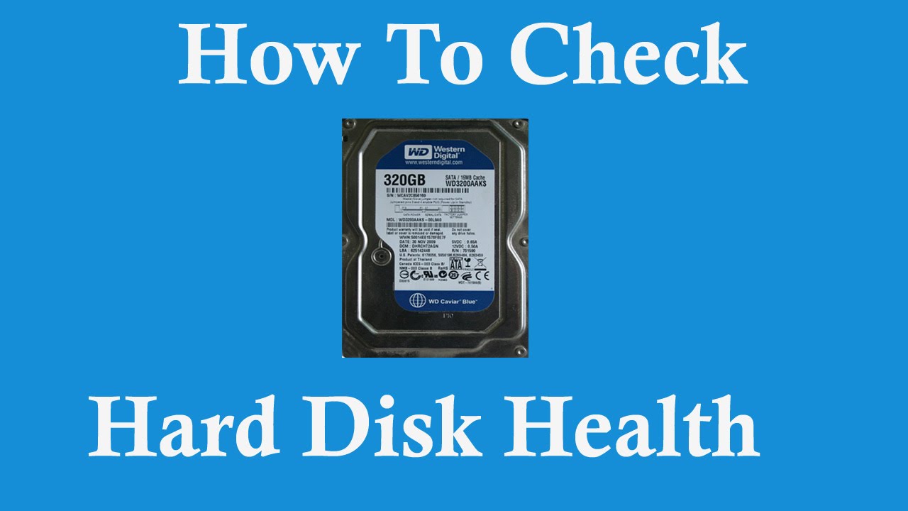 How to check hard disk health - YouTube
