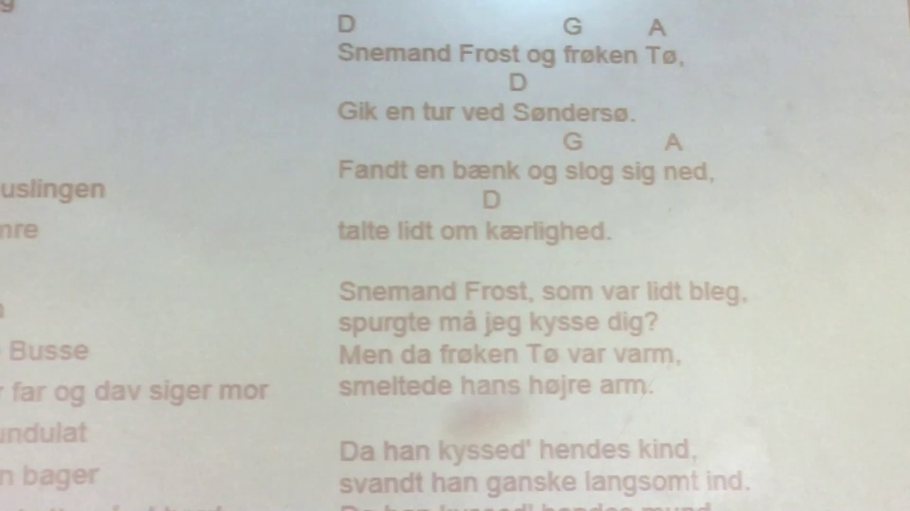 Snemand frost og frøken tø - YouTube