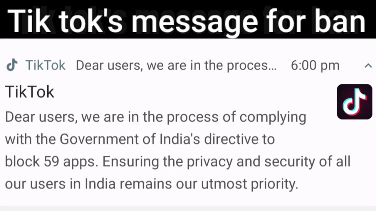 Tik tok ban troll| Tik tok ban message troll - YouTube
