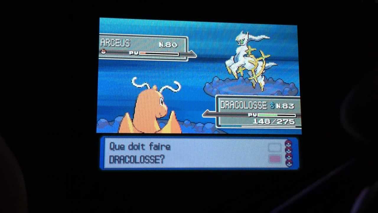Pokémon Version Platine -Event Arceus Flute d'Azur - YouTube