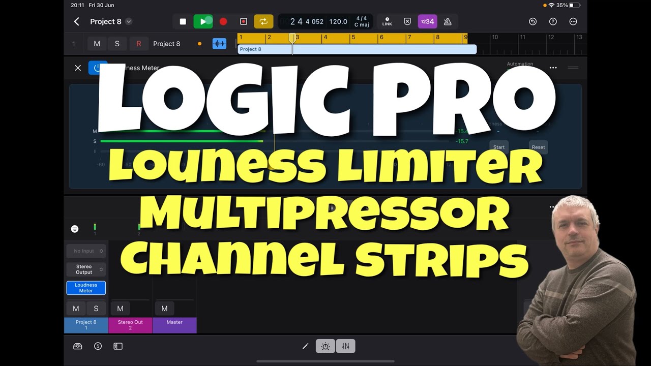 Apple Logic Pro for iPad - Tutorial 35: Loudness Limiter, Multipressor ...