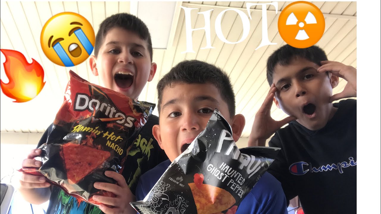Crazy Ghost Pepper Challenge With Spicy Doritos - YouTube