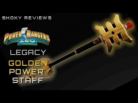 SHOKY REVIEWS: POWER RANGER LEGACY GOLDEN POWER STAFF feat Nick - YouTube