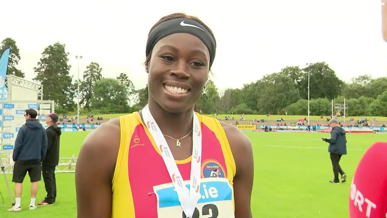 Rhasidat Adeleke on breaking the Irish 100m record! - YouTube