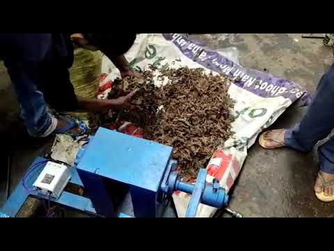 Waste / Small Leaf Cutting Machine - YouTube