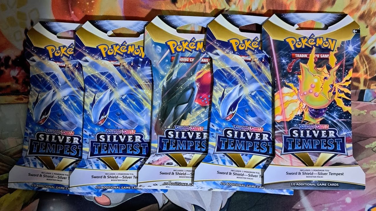 Opening these 5 sleeved Silver Tempest packs. - YouTube