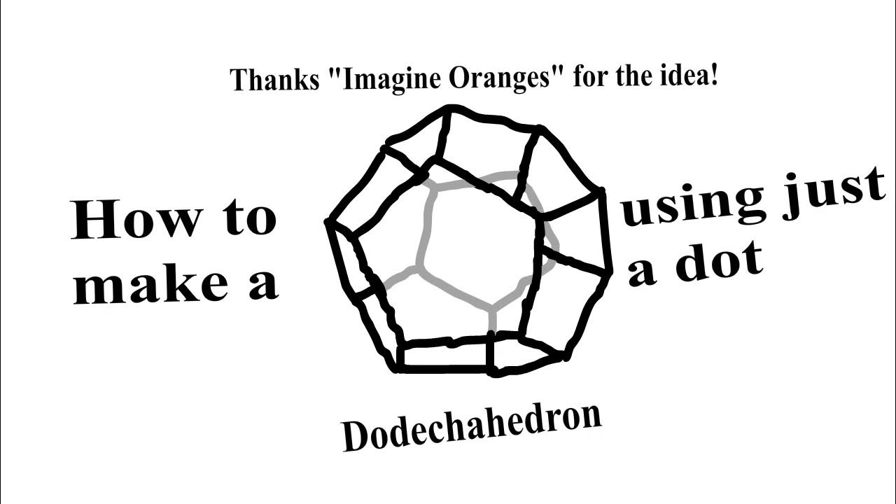 how to make a dodechahedron using just a dot - YouTube