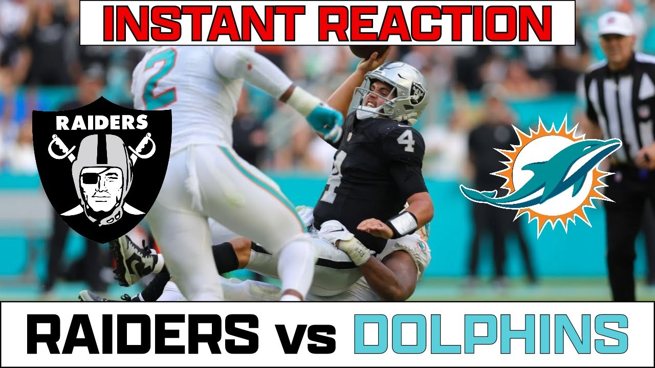 INSTANT REACTION - WEEK 11 - RAIDERS vs MIAMI #raiders #raidernation # ...