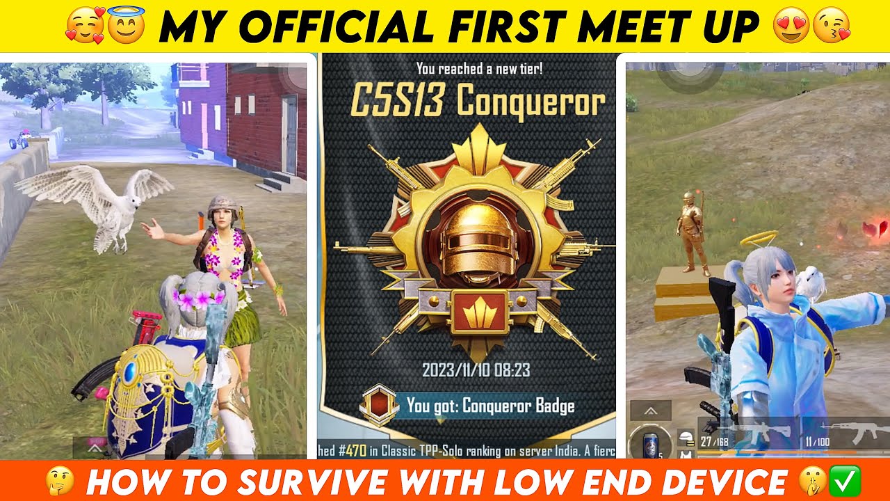 🇮🇳DAY 34-MY FIRST MEETUP IN SOLO CONQUEROR LOBBY | BGMI CONQUEROR ...