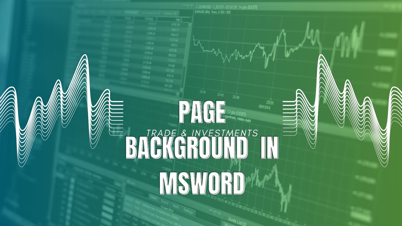 Set Page background in Ms Word - YouTube